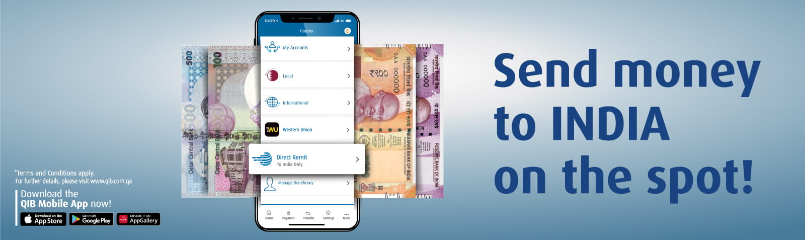 QIB Introduces Direct Remit Service to India through QIB Mobile App