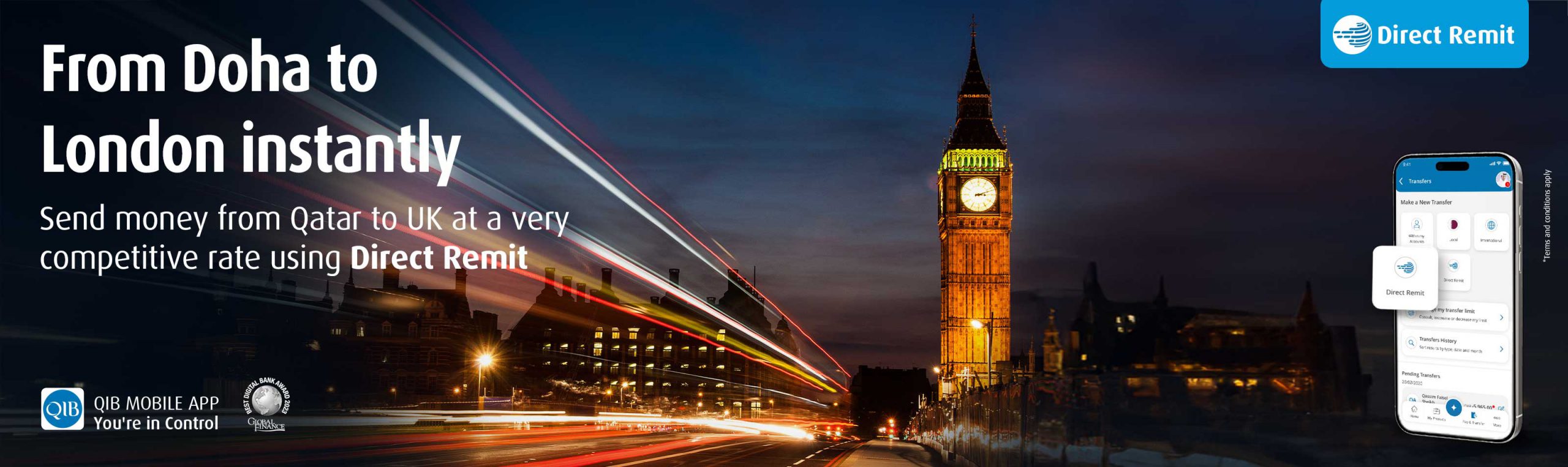 QIB Expands Direct Remit Service to UK, Enhancing Global Money ...